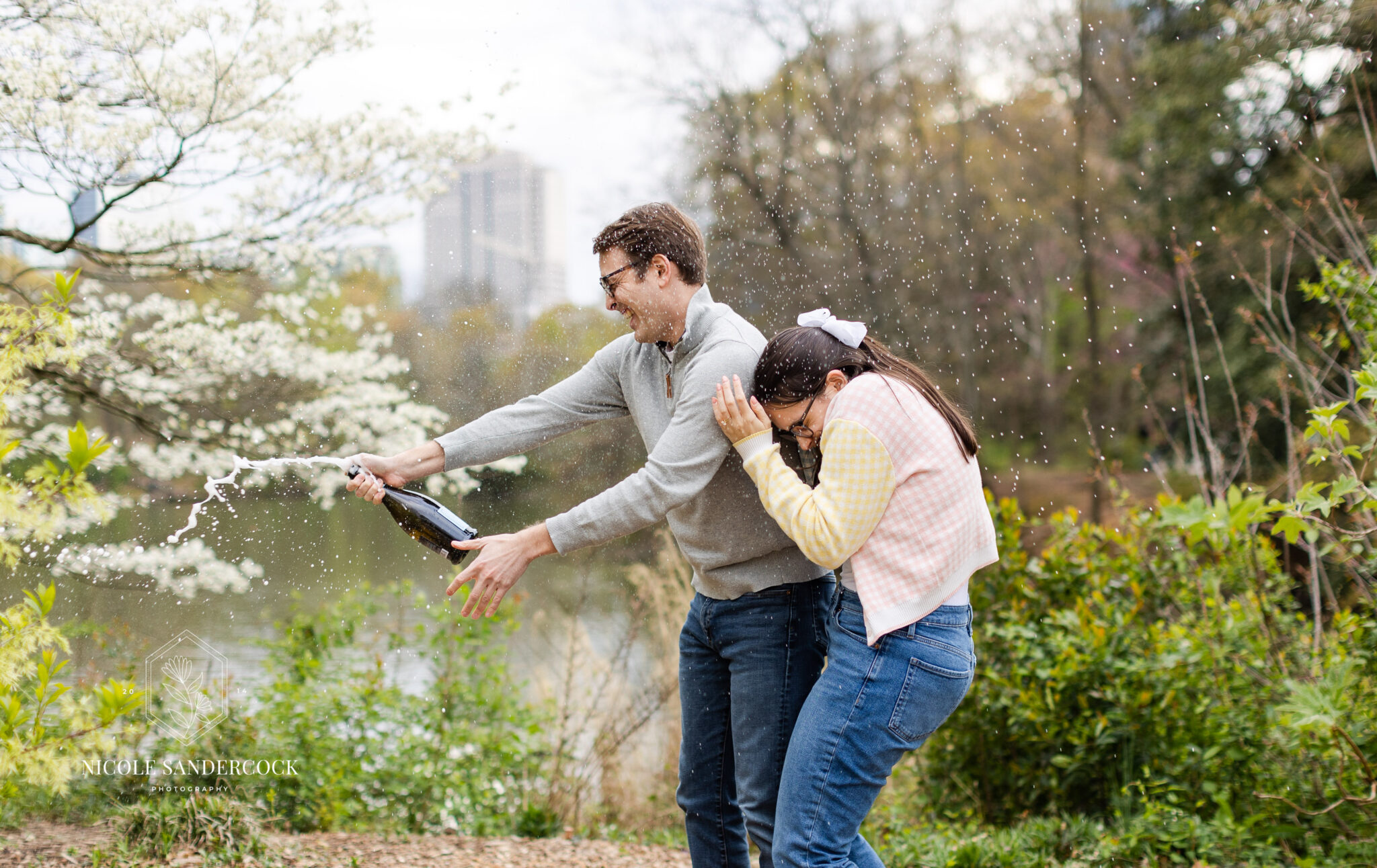 Caroline & Nicholas | Spring Piedmont Park Atlanta Engagement - Nicole ...