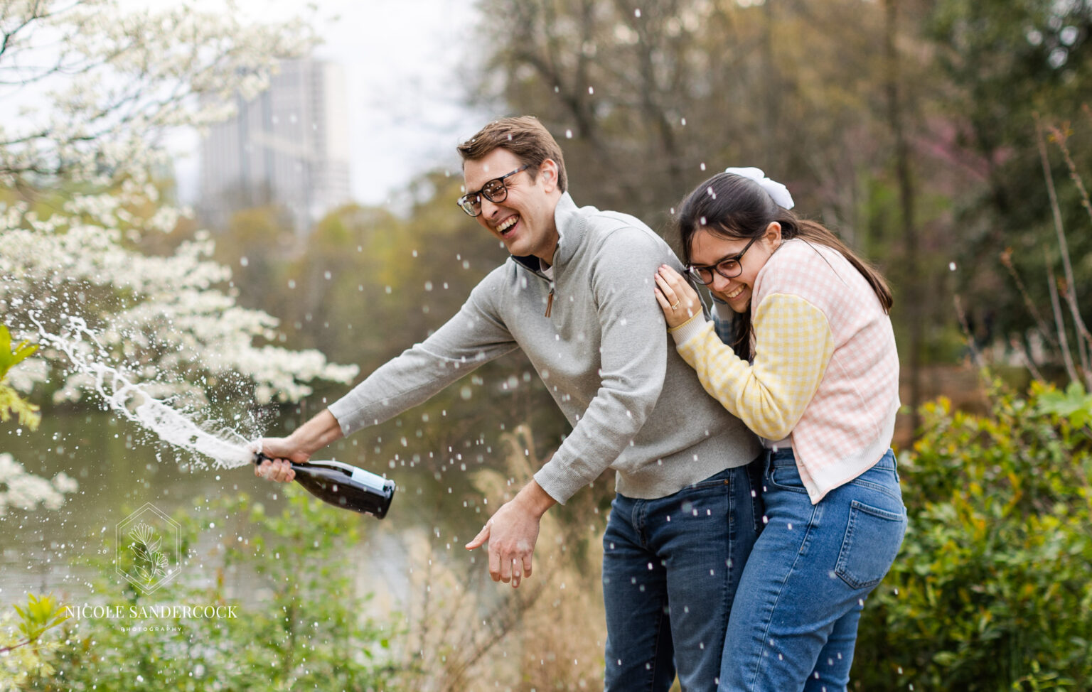 Caroline & Nicholas | Spring Piedmont Park Atlanta Engagement - Nicole ...
